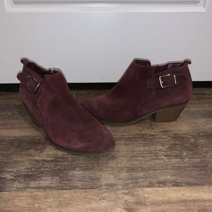Shoes | Plum Heeled Booties | Poshmark